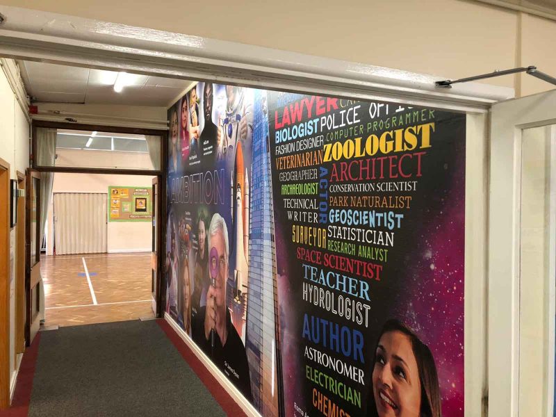 Portfolio – HD Wraps UK – wall art for schools