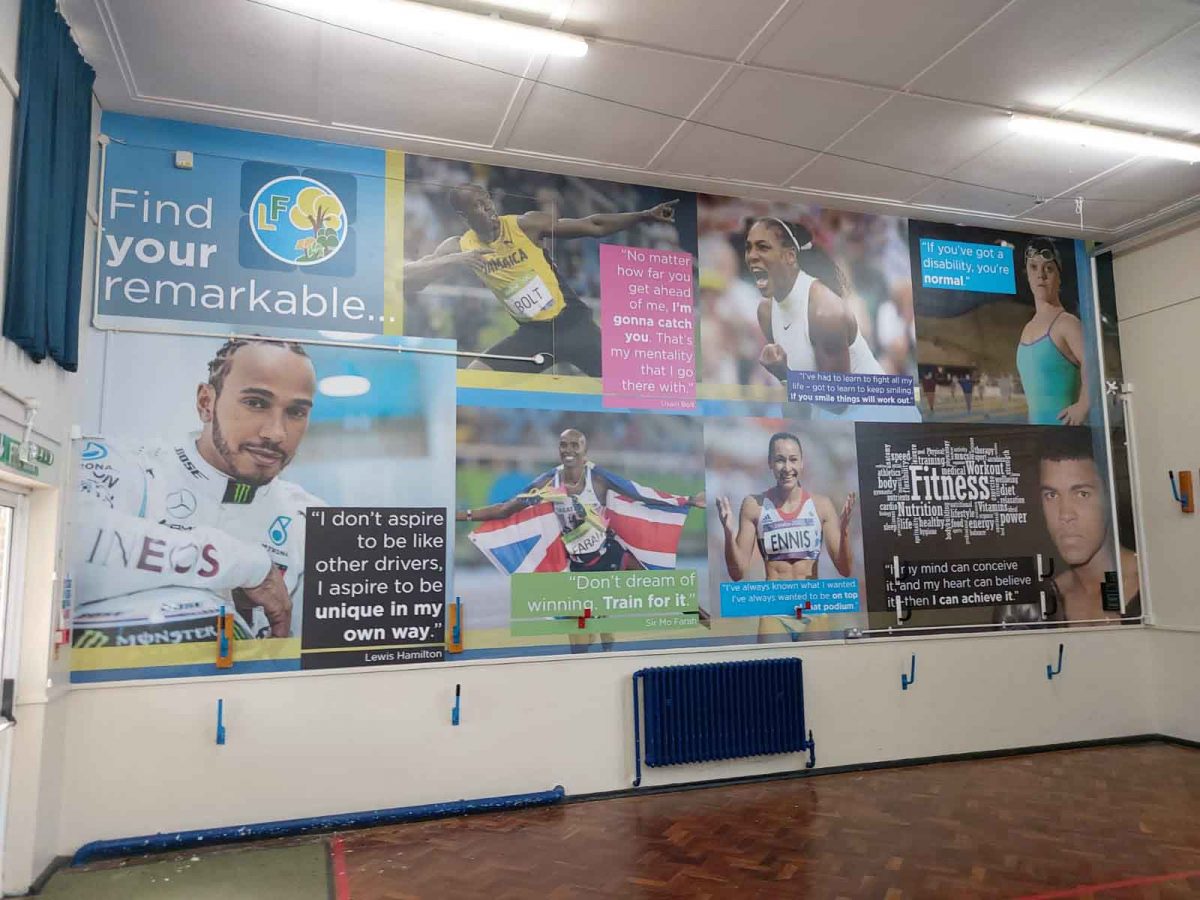Portfolio – HD Wraps UK – wall art for schools